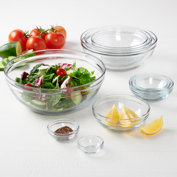 Glass Measuring Cup and Glass Mixing Bowls - Anchor Hocking