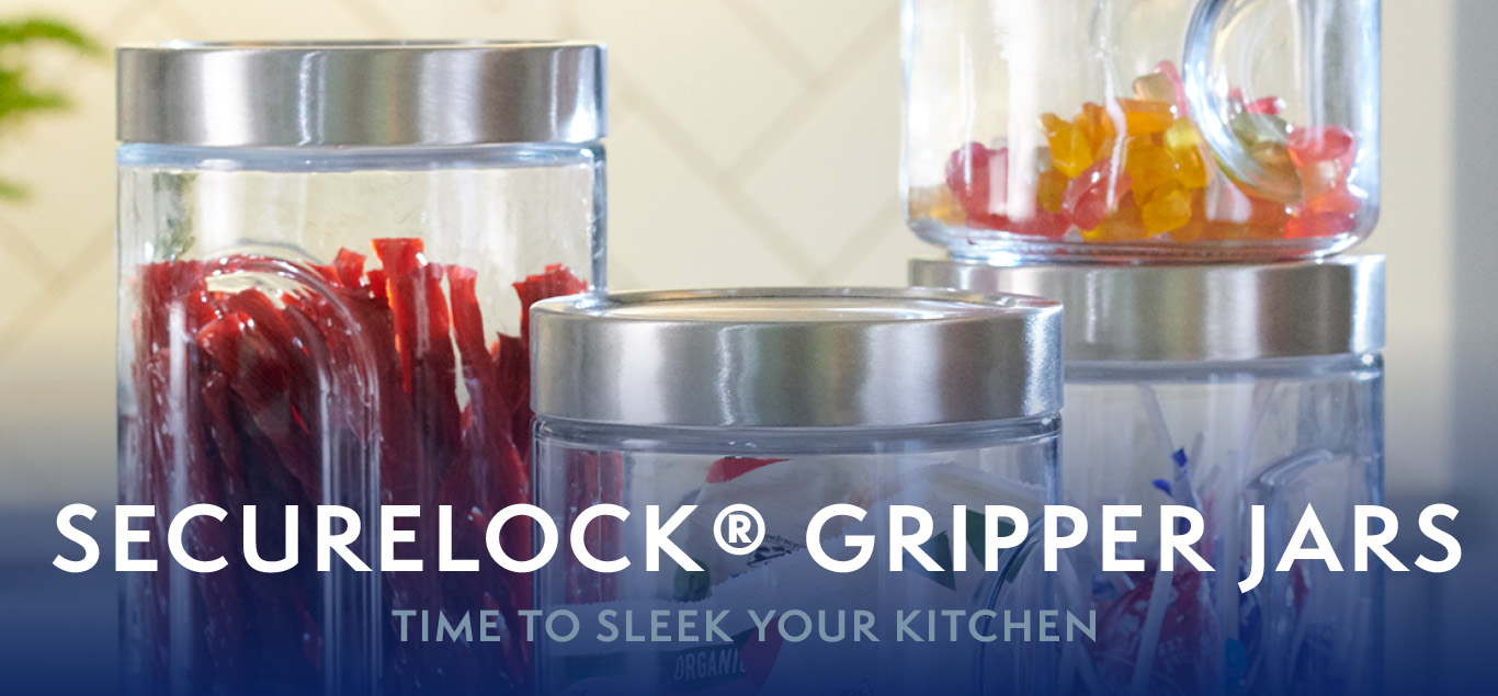 Stackable Glass Jars with Lids - Anchor Hocking